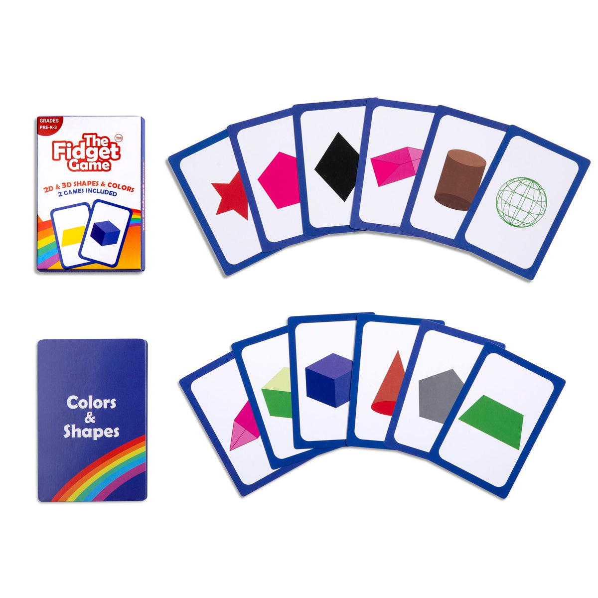 2D & 3D Shapes & Colors Card Pack – The Autism Store
