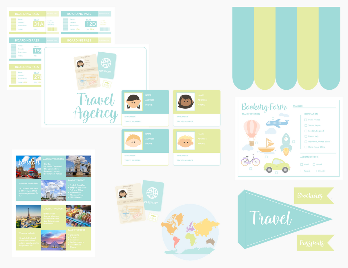 Travel Agency Dramatic Play – The Autism Store