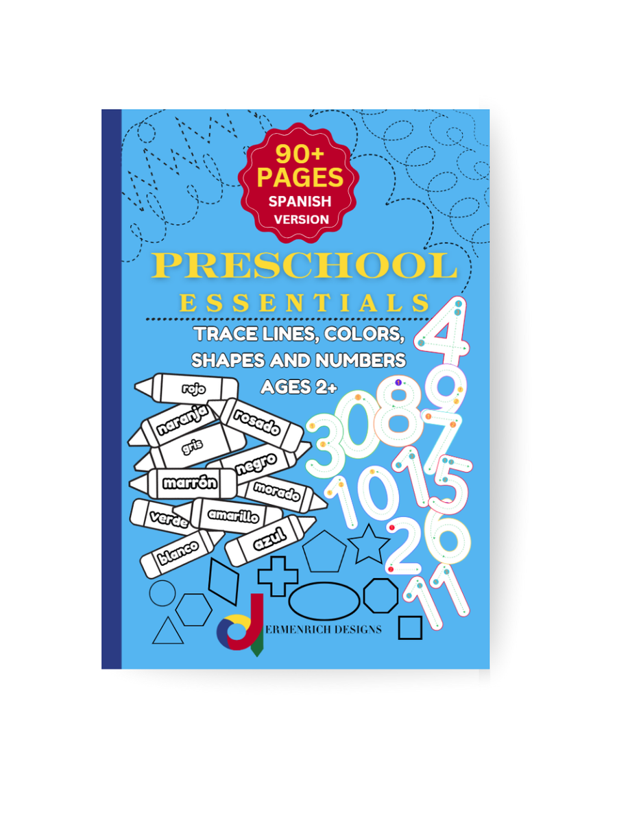 Preschool Essentials Trace Lines, Colors, Shapes, and Numbers Activity ...