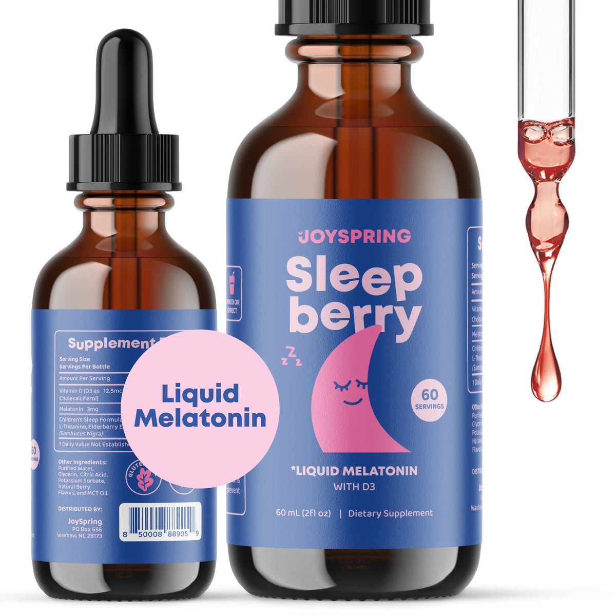 Sleepberry Liquid Melatonin with D3 + Elderberry – The Autism Store