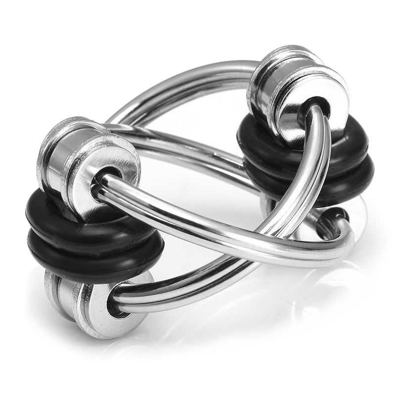 Flippy Chain Fidget Toy Stress Reducer - Steel Flipping Bike Chain Fid ...