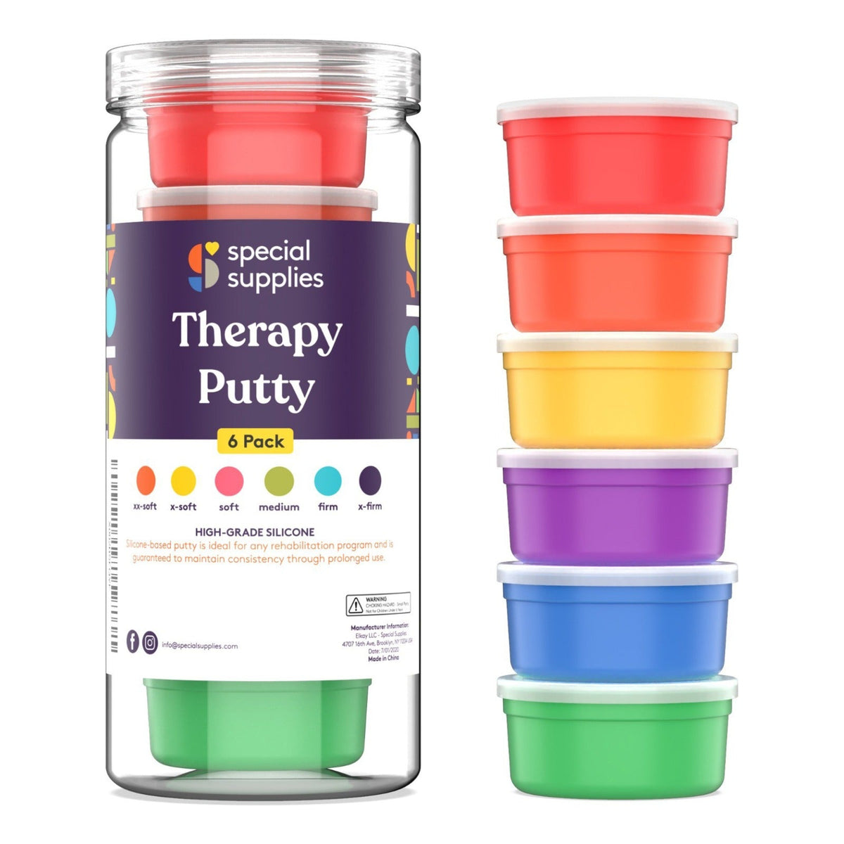 Therapy Putty (Primary Colors): 6 Pack – The Autism Store