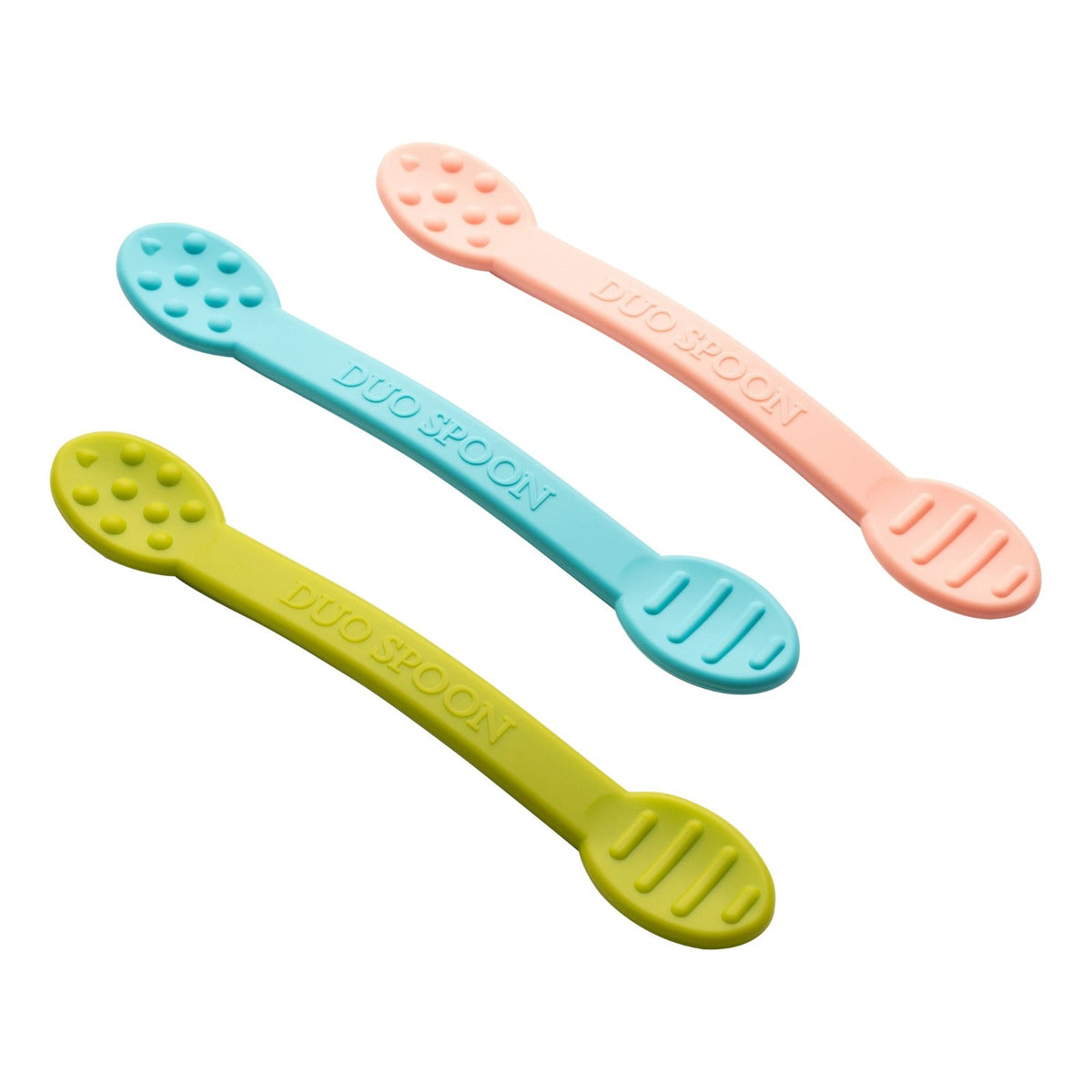 Duo Spoon 3-Pack - Light Pink, Light Blue, Light Green – The Autism Store