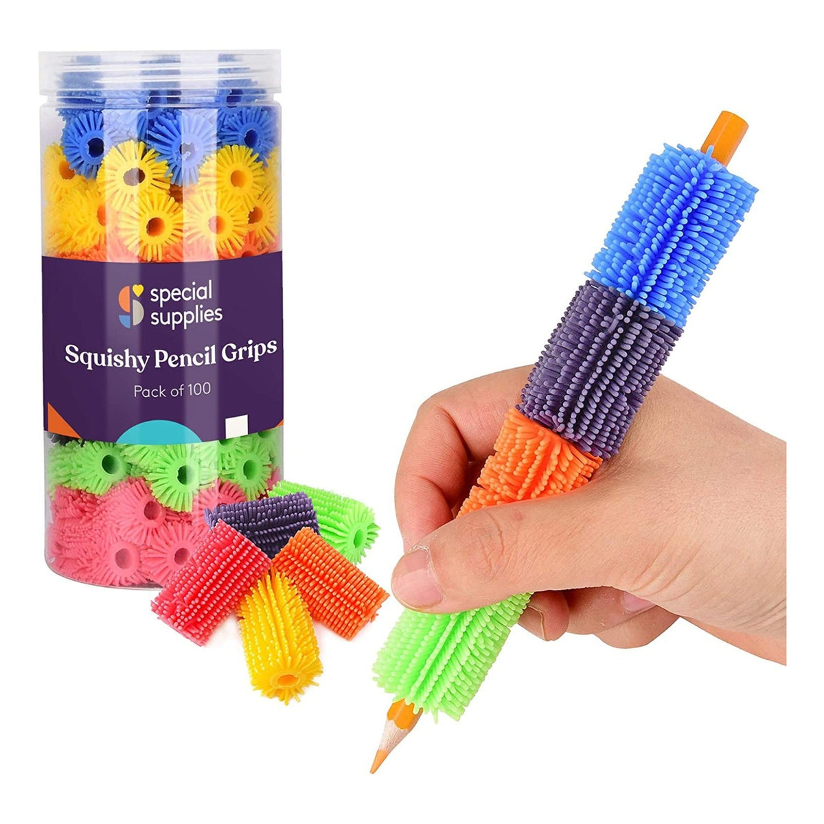 Squishy Pencil Grips for Kids and Adults - Pack of 100 – The Autism Store
