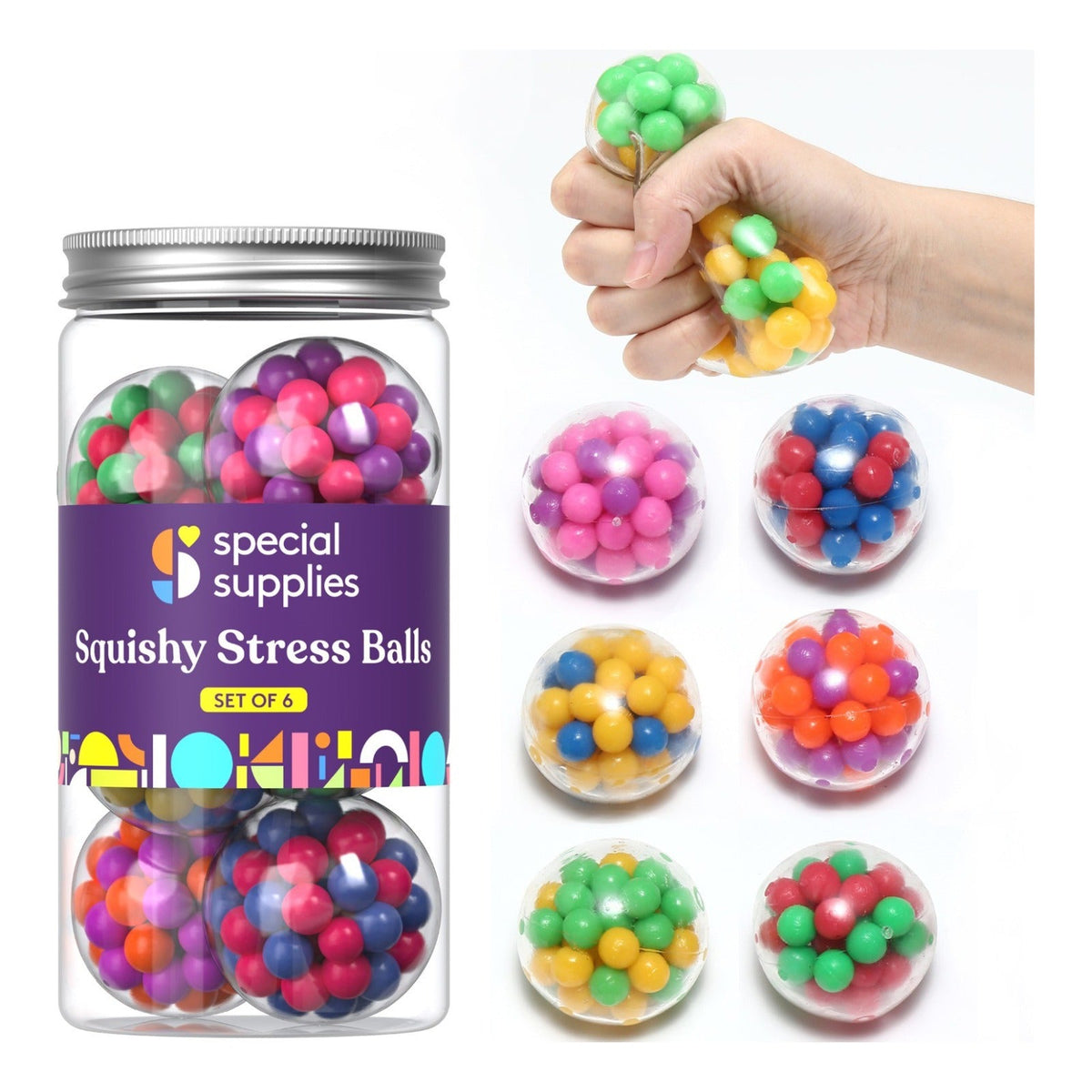 Colorful Stress Ball (6-Pack) – The Autism Store
