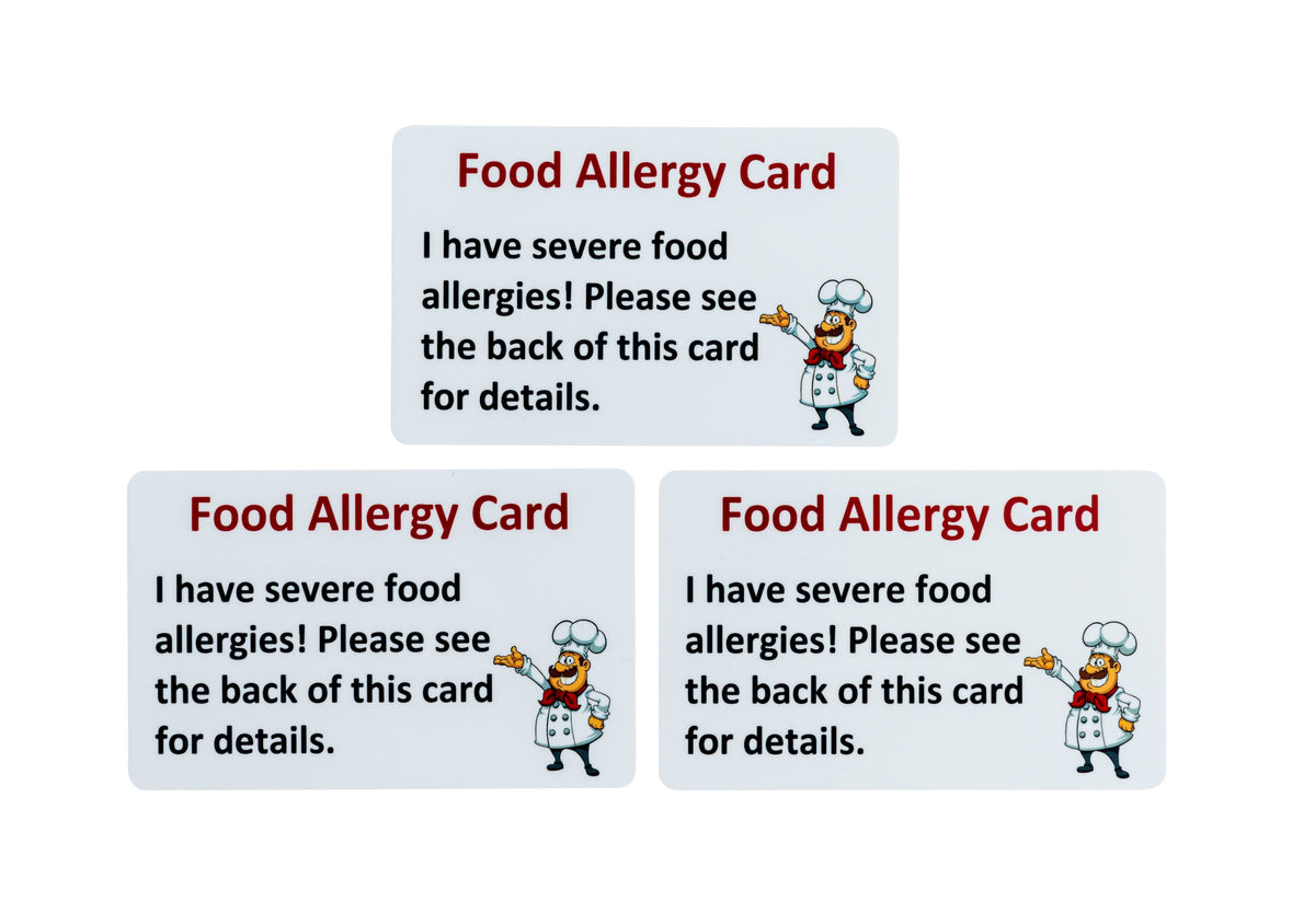 Write on Food Allergy Cards 3 Pack – The Autism Store