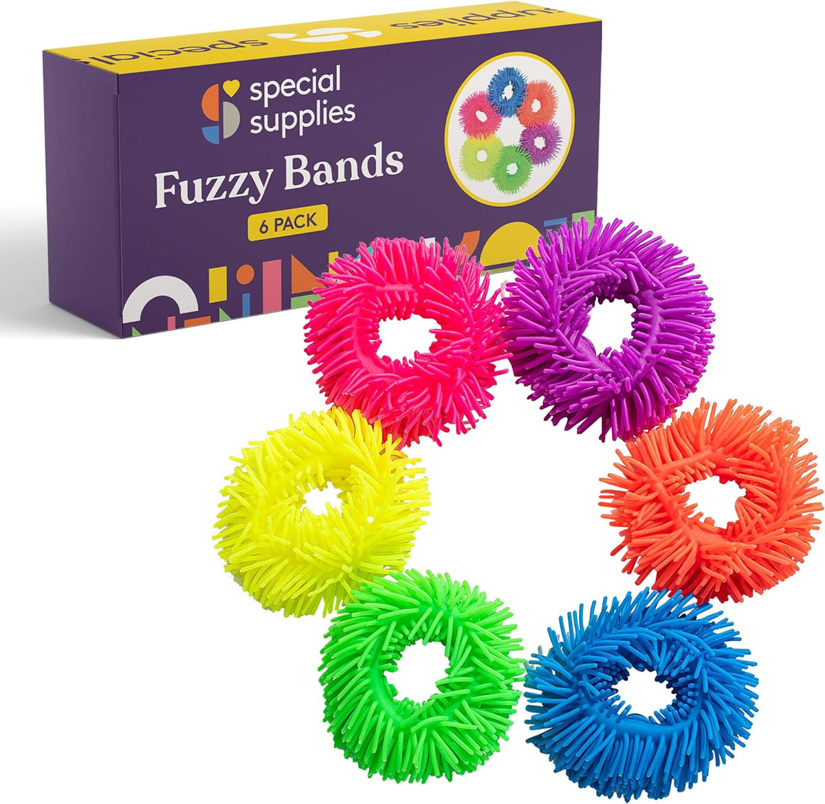 Squishy Fuzzy Band Bracelets (6 Pack) – The Autism Store