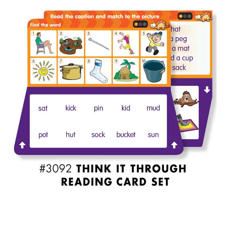 THINK IT THROUGH Learning Tiles READING Set – The Autism Store