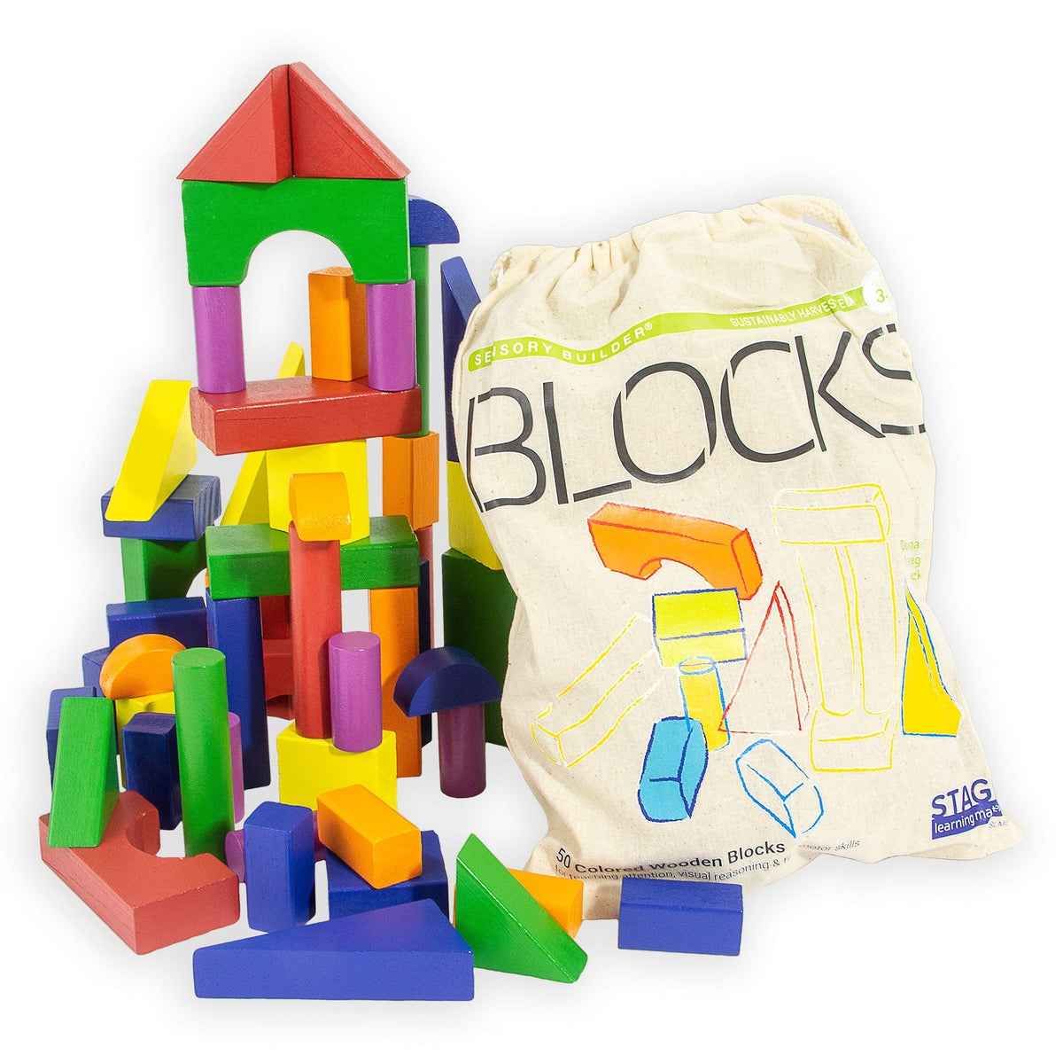 Sensory Builder Blocks - 50 Block Set – The Autism Store