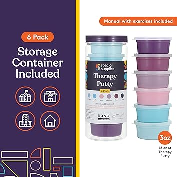 Therapy Putty for Kids and Adults - Resistive Hand Exercise Stress Rel ...