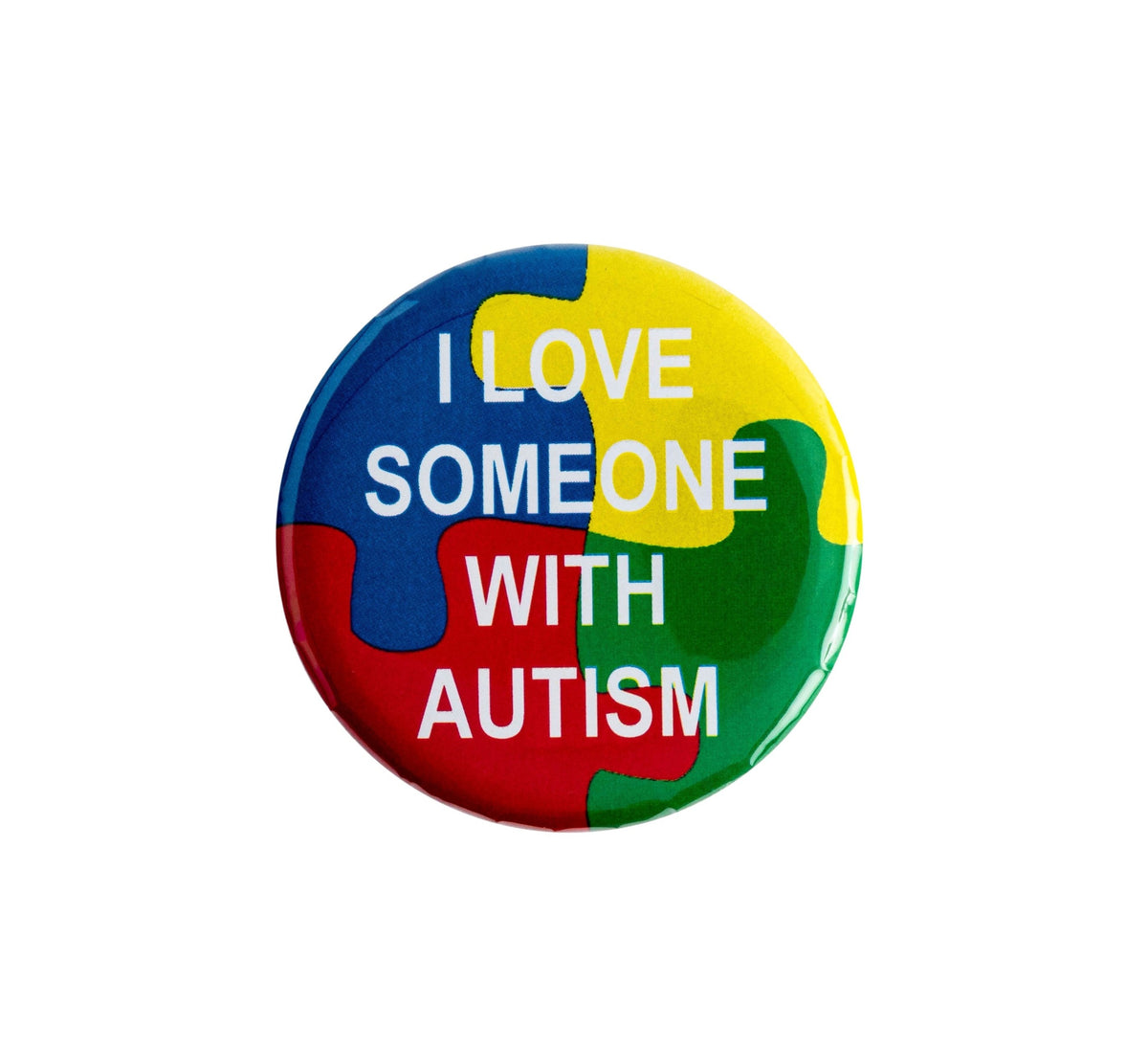 I Love Someone With Autism Buttons – The Autism Store