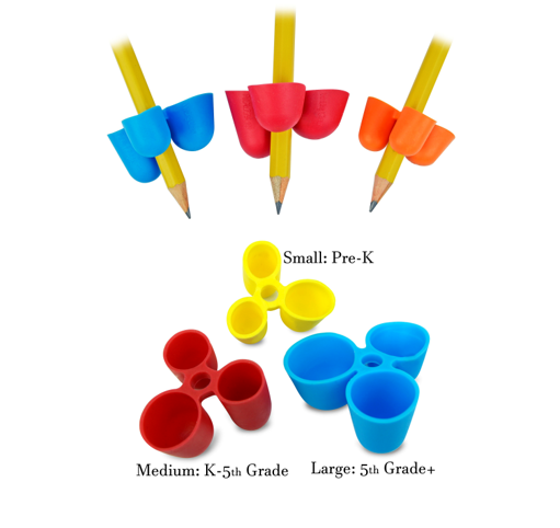The Writing CLAW, Sample Pack (2 S, 2 M, 2 L) – The Autism Store
