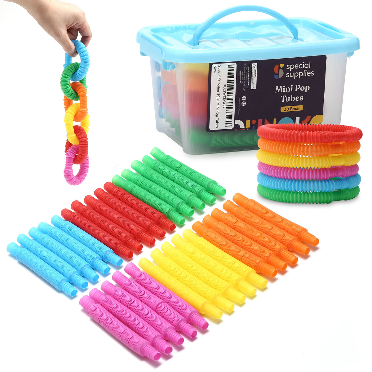 Mini Pop Tubes (Multi-Color): 30 Pack – The Autism Store