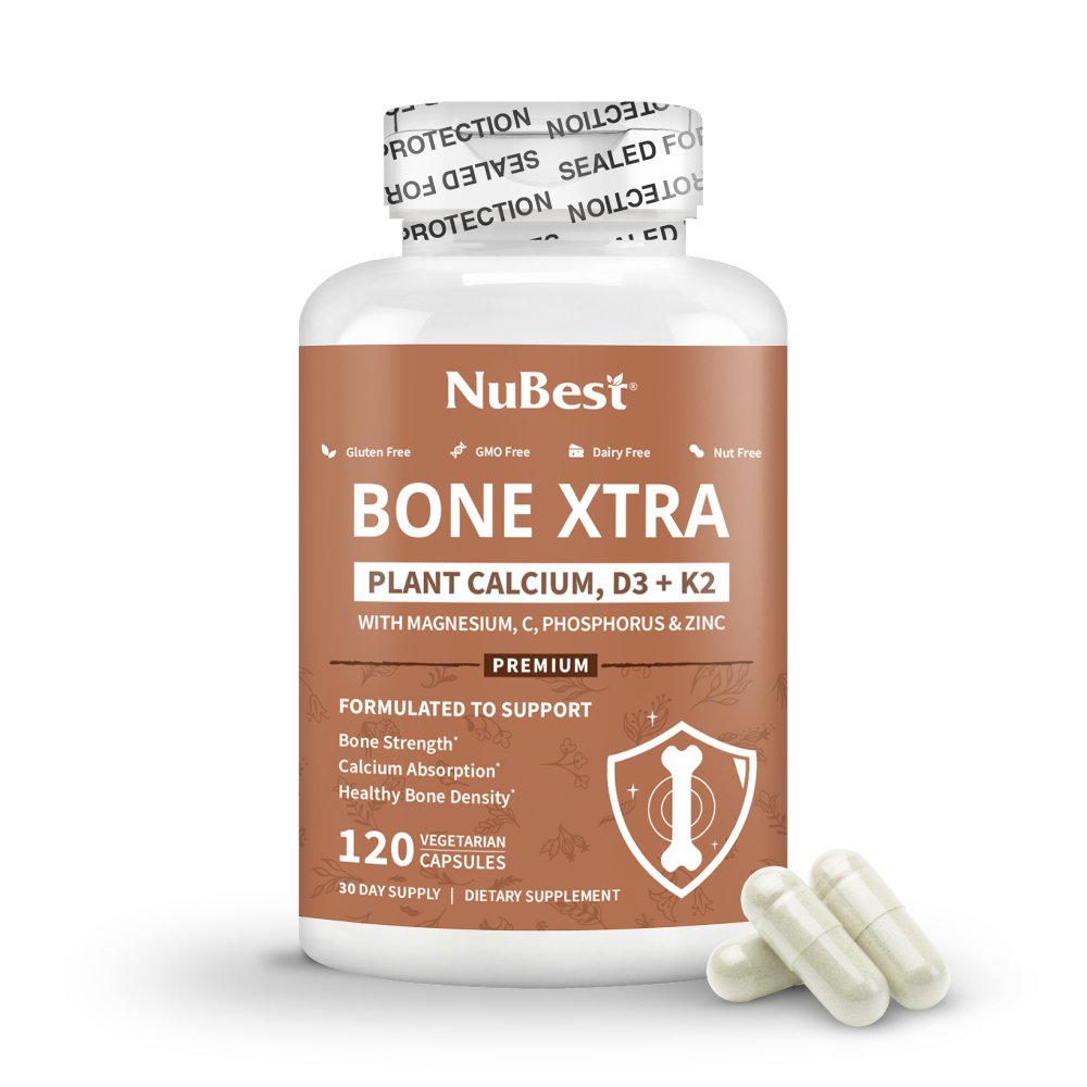 Bone Xtra - Plant-based Formula to Support Healthy Bones For Adults, 1 ...
