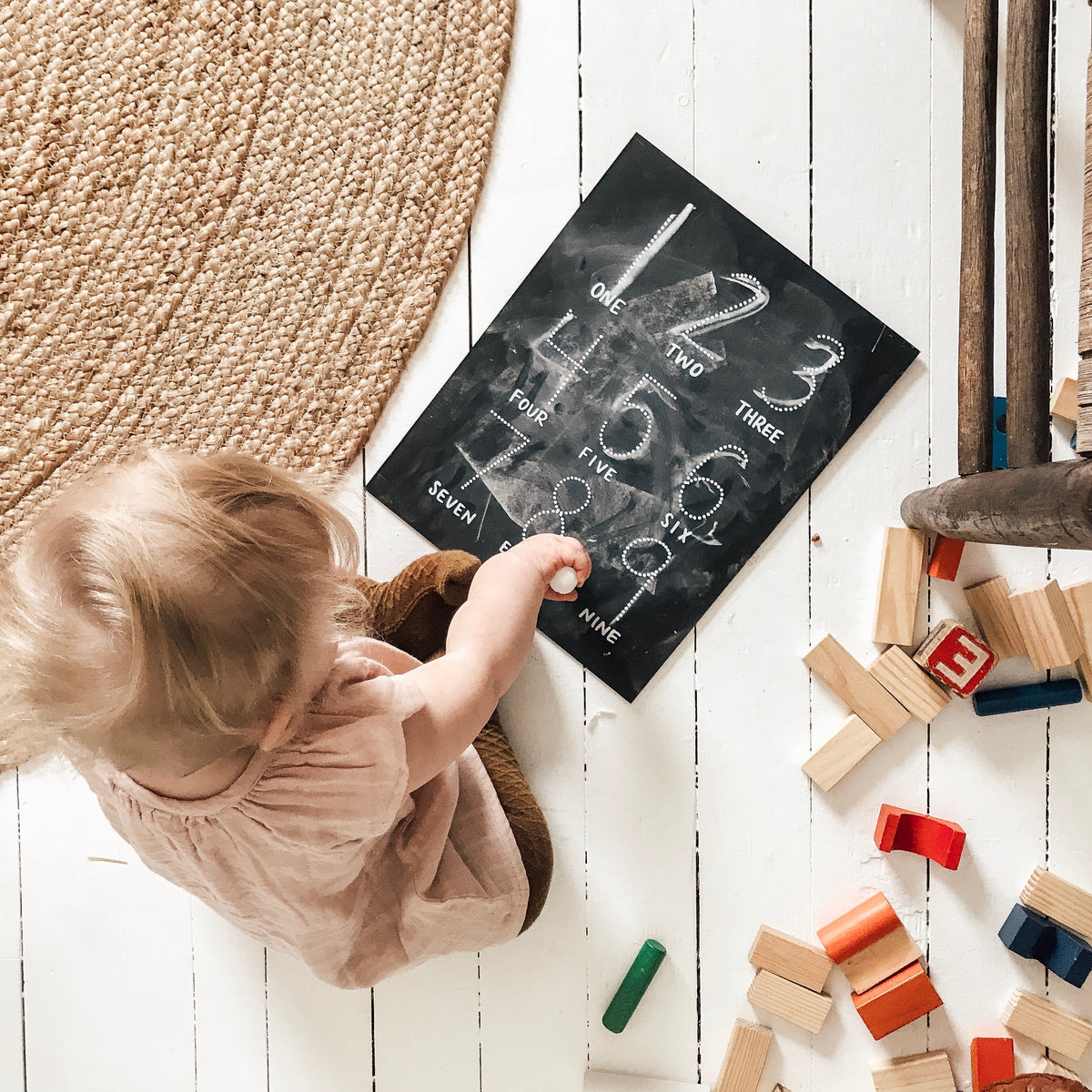 Traceable Numbers Trace-n-Erase Chalkboard® – The Autism Store