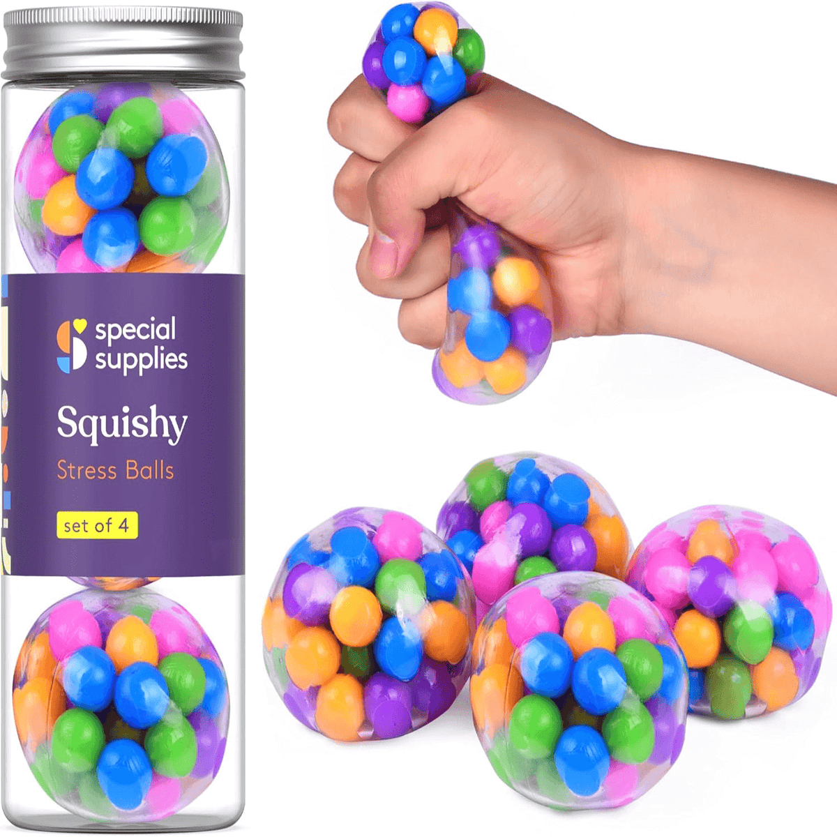 Colorful Stress Ball (4 Pack) – The Autism Store