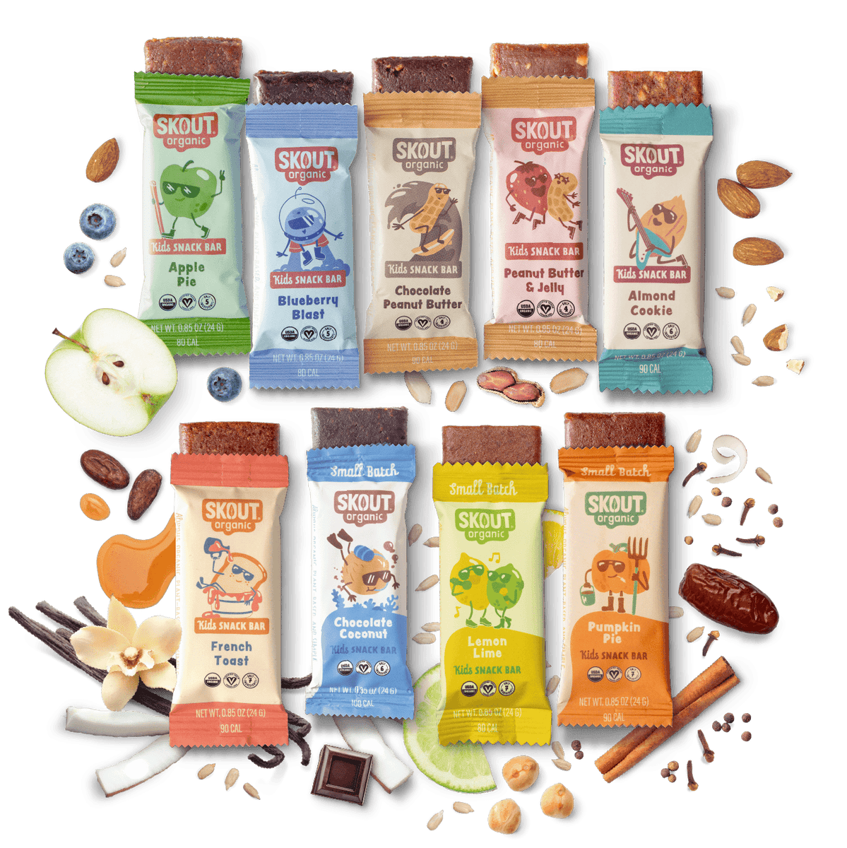 Skout Organic Small Batch Kids Bar Variety Pack - 36 Pack – The Autism ...