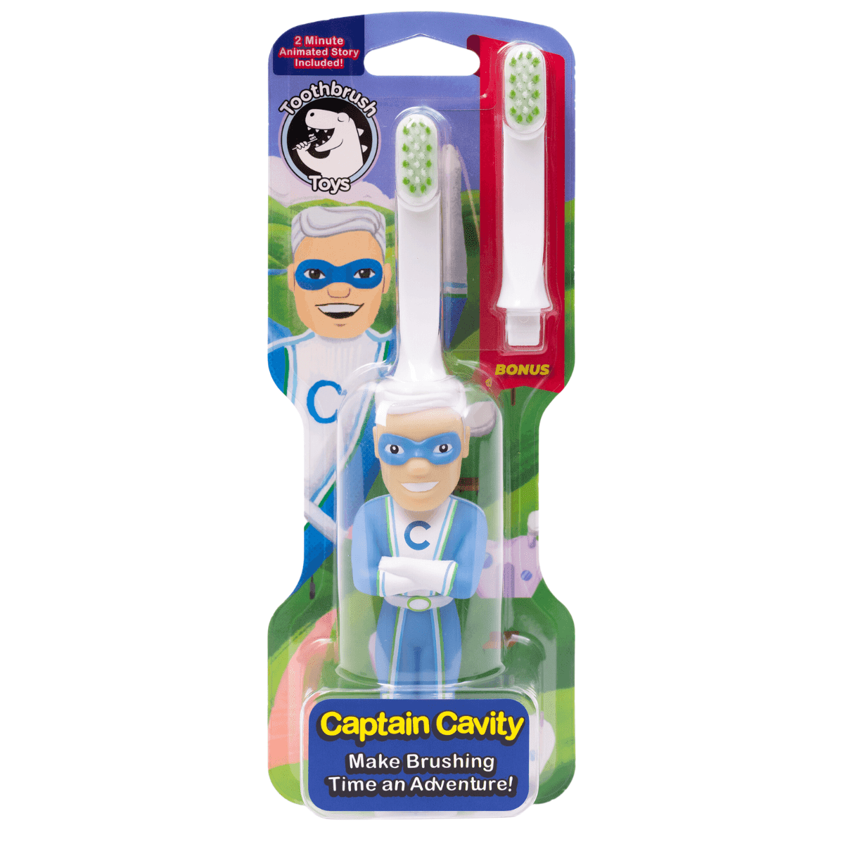 Captain Cavity Kids Character Toy Toothbrush – The Autism Store